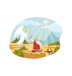 Adam and eve original sin bible concept Royalty Free Vector