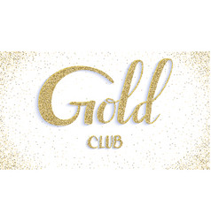 Happy birthday greetings card golden glitter Vector Image