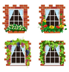 Old wooden empty frame Royalty Free Vector Image