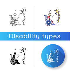 Multiple sclerosis icon Royalty Free Vector Image