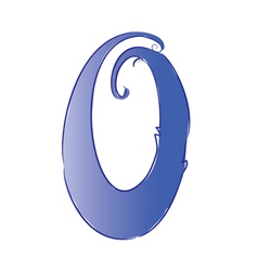 Cute and funny colorful 0 number characters Vector Image