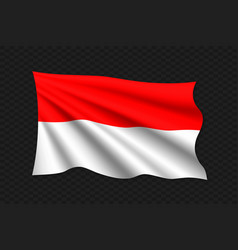 3d waving flag Royalty Free Vector Image - VectorStock