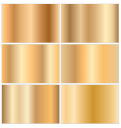 Collection of golden gradients Royalty Free Vector Image