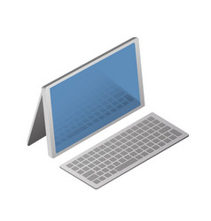Laptop computer isometric Royalty Free Vector Image