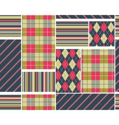 Plaid checkered tartan Royalty Free Vector Image