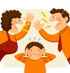 Fighting parents Royalty Free Vector Image - VectorStock
