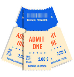 Blank golden coupon or ticket sticker Royalty Free Vector