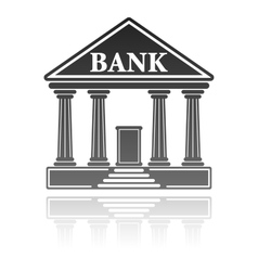 Bank building Royalty Free Vector Image - VectorStock