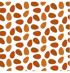 Seamless pattern with of nuts Royalty Free Vector Image