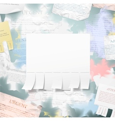 Blank announcement Royalty Free Vector Image - VectorStock