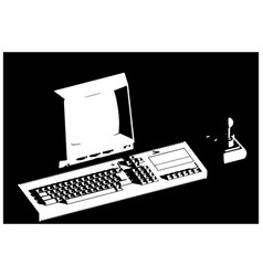 Old computer Royalty Free Vector Image - VectorStock