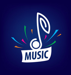 Sign music of musical notes Royalty Free Vector Image