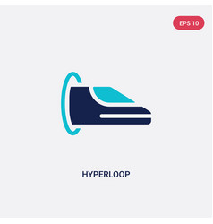 Two color hyperloop icon from artificial Vector Image