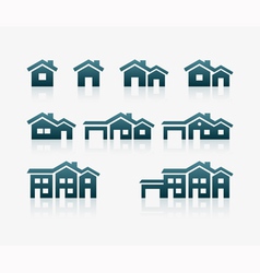House icons set Royalty Free Vector Image - VectorStock