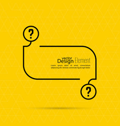 Question mark blank template Royalty Free Vector Image