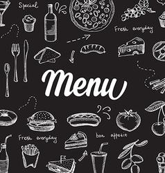 Lunch menu restaurant design Royalty Free Vector Image
