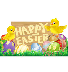 Isolated easter sign Royalty Free Vector Image