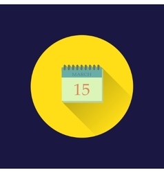 Countdown number and calendar icon outline icon Vector Image
