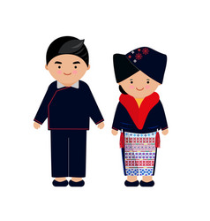 Mien people Royalty Free Vector Image - VectorStock