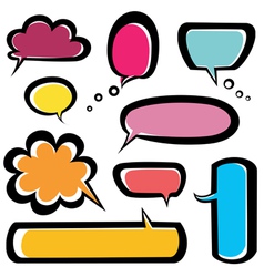 Speech bubbles Royalty Free Vector Image - VectorStock