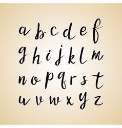 Hand drawn lettering font alphabet Royalty Free Vector Image