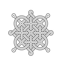 Celtic knot braided frame border ornament a4 size Vector Image