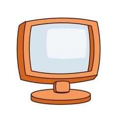 Cartoon computer icon Royalty Free Vector Image