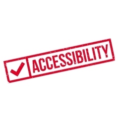 Accessibility rubber stamp Royalty Free Vector Image