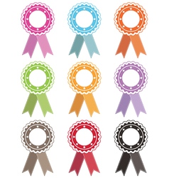 Rosette decorations Royalty Free Vector Image - VectorStock