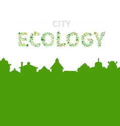 Eco town infographic Royalty Free Vector Image