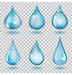 Blue cry tears icon cartoon drops from eyes Vector Image
