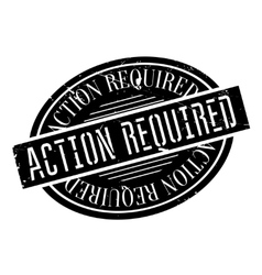 Action Required rubber stamp Royalty Free Vector Image