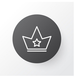 Crown icon symbol premium quality isolated corona Vector Image