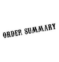 Order summary rubber stamp Royalty Free Vector Image