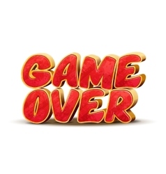 Game over glitch emoji Royalty Free Vector Image