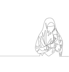 Single continuous line drawing luxury Royalty Free Vector