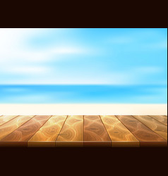 Seaside beach azure waves sand coast Royalty Free Vector