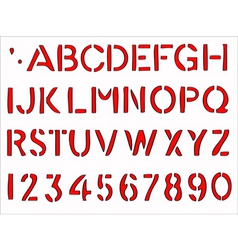 Street grunge letters Royalty Free Vector Image