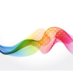 Abstract wave background rainbow waved Royalty Free Vector