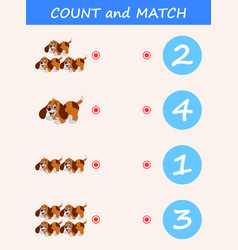 Matching halves game with farm animal characters Vector Image