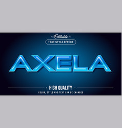 Editable text style effect - alexa theme style Vector Image