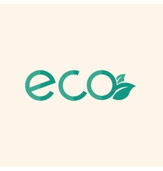 Eco flat icon Royalty Free Vector Image - VectorStock