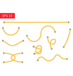 Rope with holes Royalty Free Vector Image - VectorStock