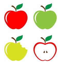 Fresh fruit lettering set Royalty Free Vector Image