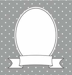 Retro frame on cute background Royalty Free Vector Image