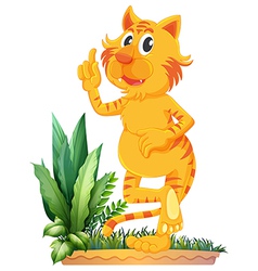 A cat thinking Royalty Free Vector Image - VectorStock