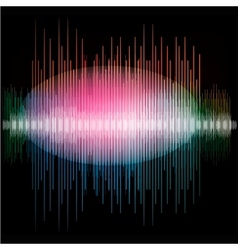 Audio waveform background Royalty Free Vector Image