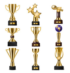 Hollywood golden oscar academy award statue Vector Image