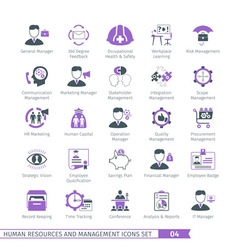 Human resources web banner concept outline line Vector Image