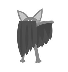 Bat Animal Dressed As Superhero With A Cape Comic Vector Image
